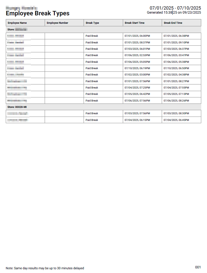 Employee Break Types – HungerRush