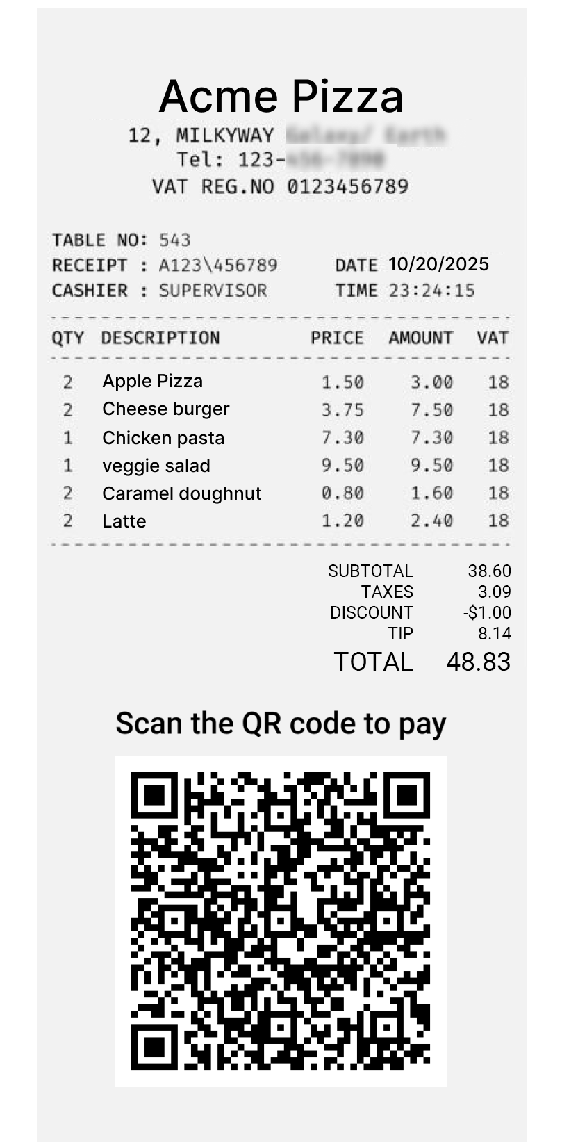 Scan to Pay – HungerRush